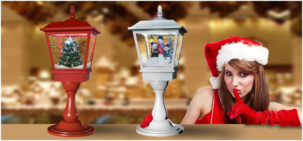 (LT27064G-S) Tabletop Snowing Lamp Princess Children Party Decorations ...